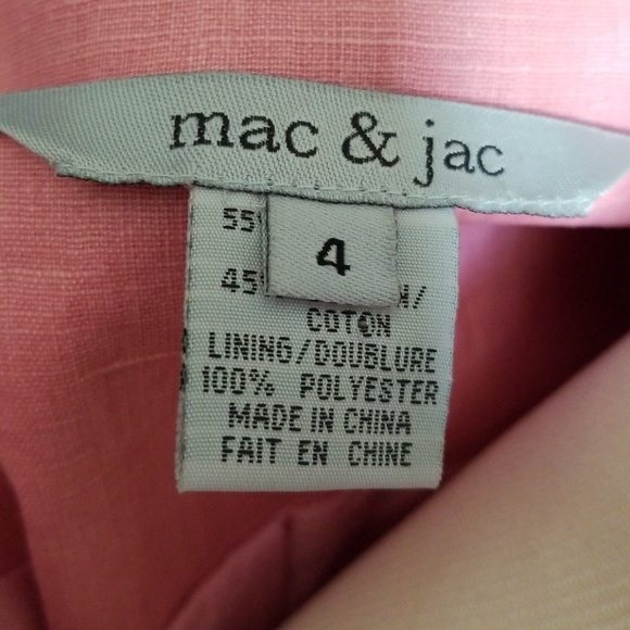 mac & jac | Jackets & Coats | Mac Jac Pink Button Coat | Poshmark
